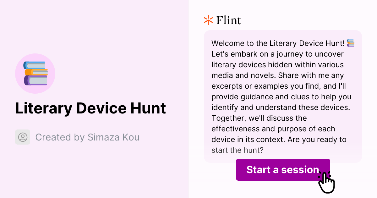 Literary Device Hunt | Flint