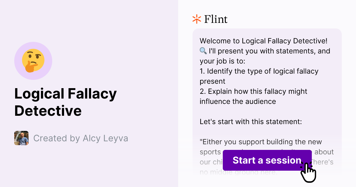 Logical Fallacy Detective | Flint