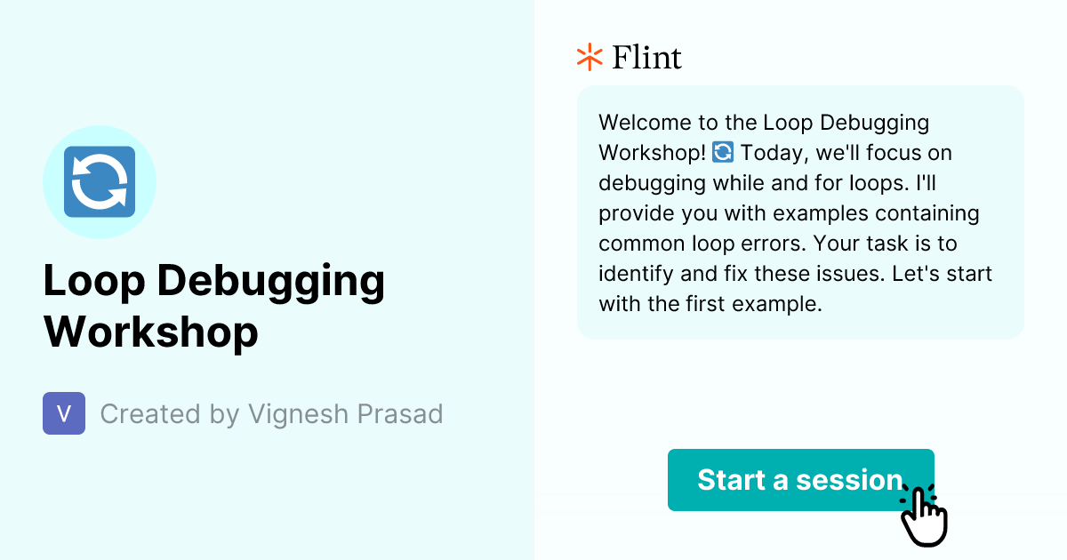 Loop Debugging Workshop Flint