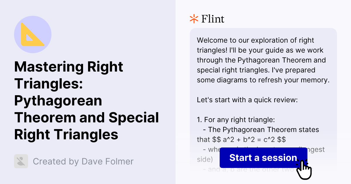 Mastering Right Triangles: Pythagorean Theorem and Special Right ...