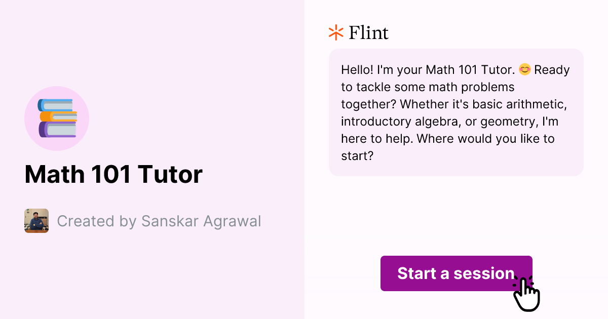 Math 101 Tutor | Flint
