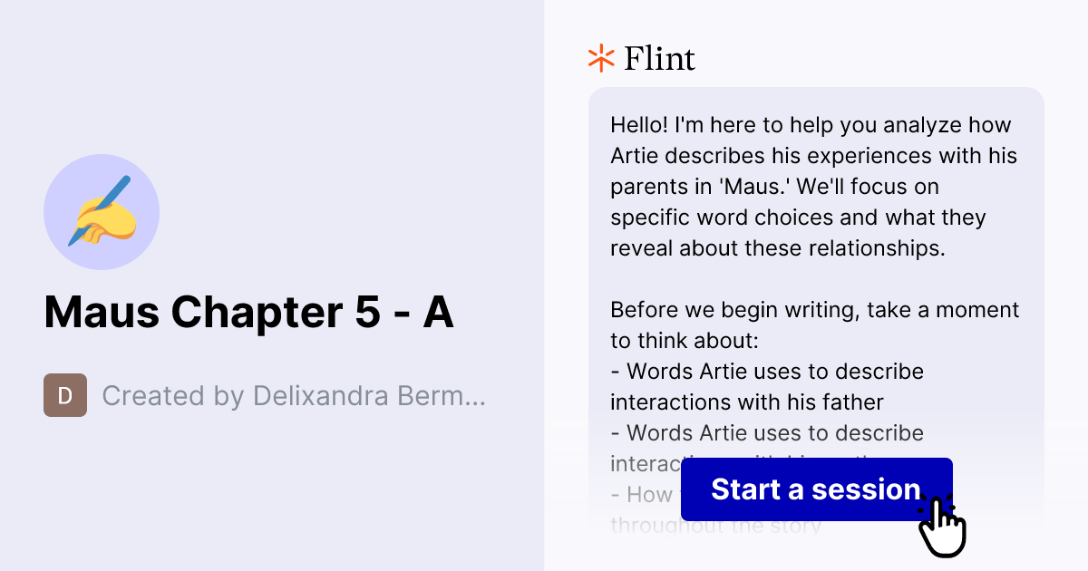 Maus Chapter 5 - A | Flint