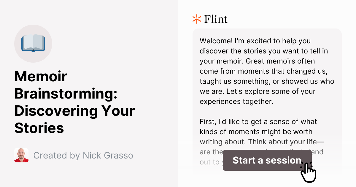 Memoir Brainstorming: Discovering Your Stories | Flint