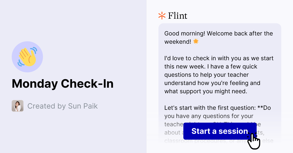 Monday Check-In | Flint