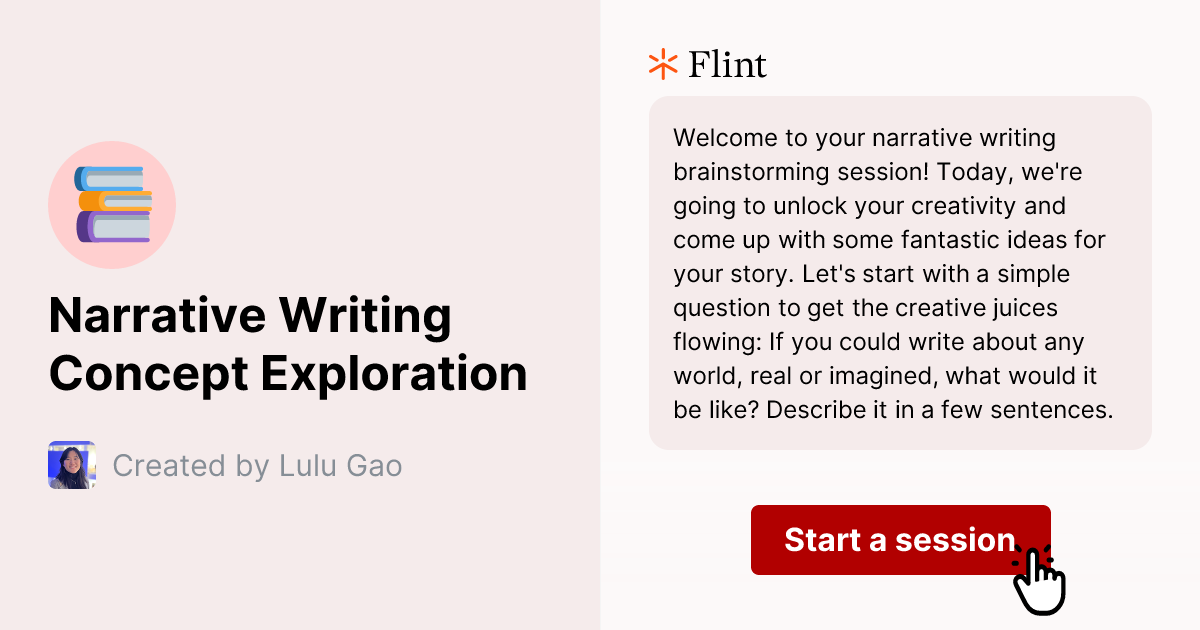 Narrative Writing Concept Exploration | Flint