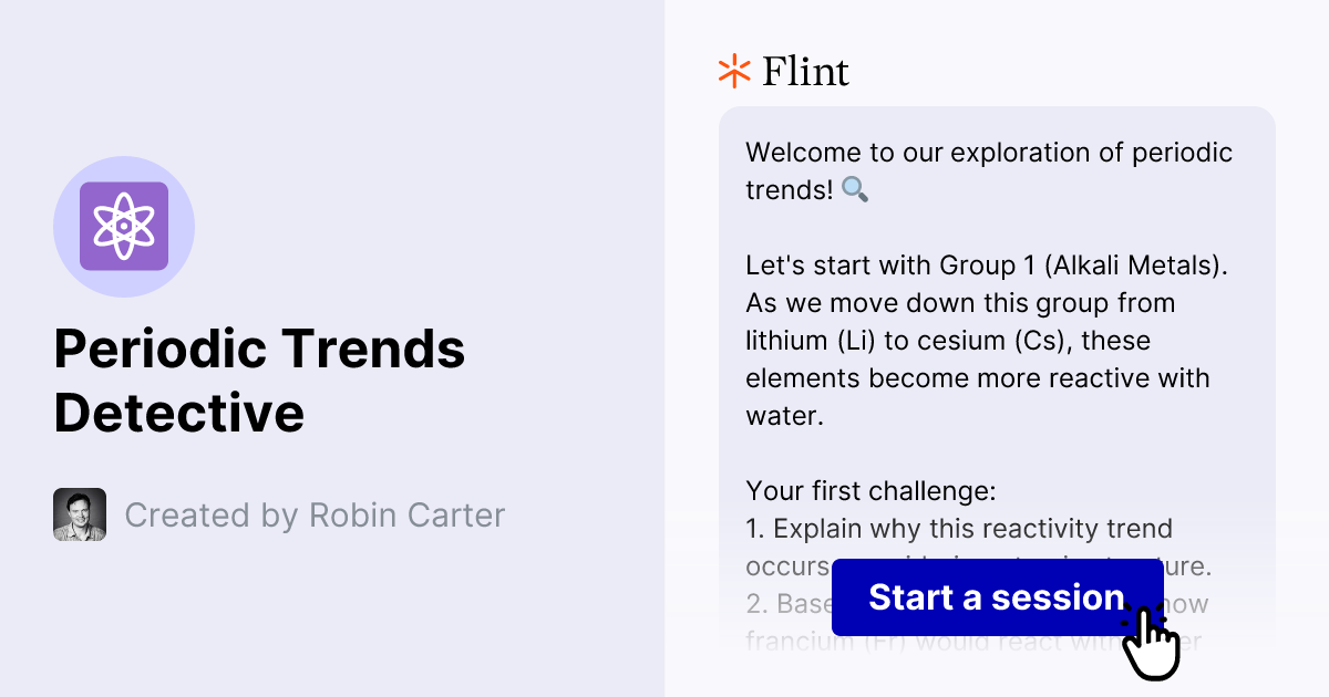 Periodic Trends Detective | Flint