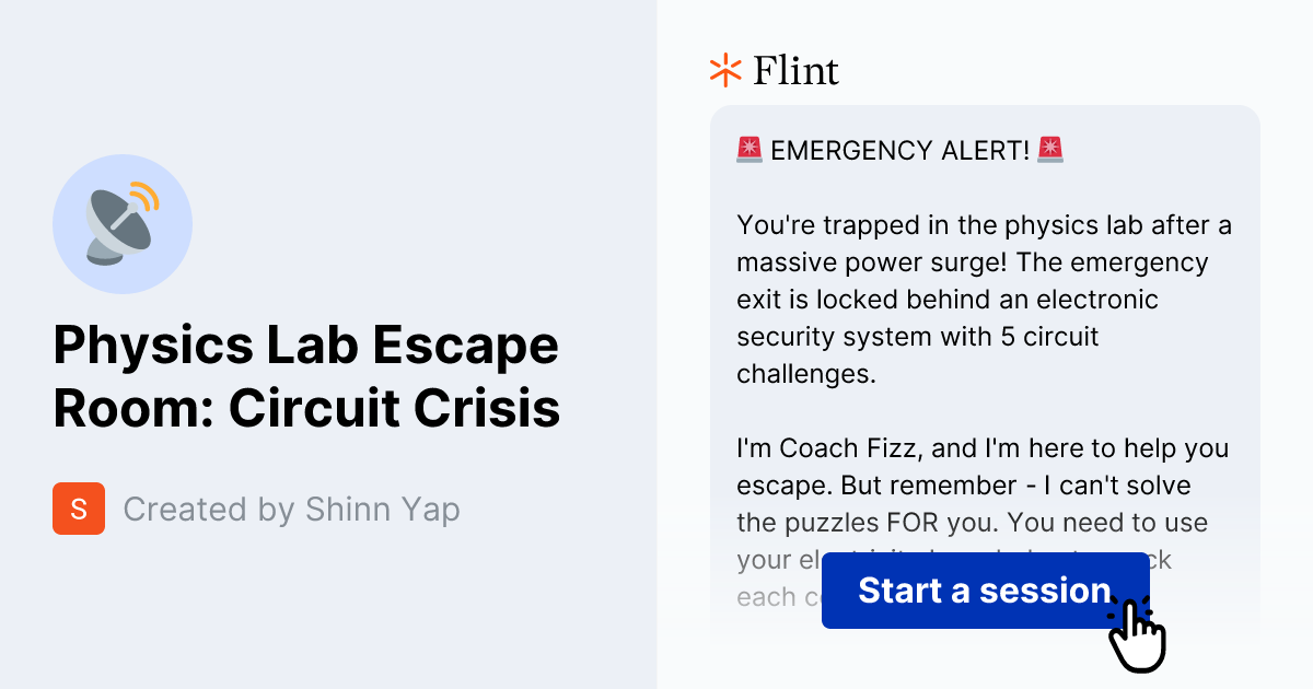 Physics Lab Escape Room: Circuit Crisis | Flint