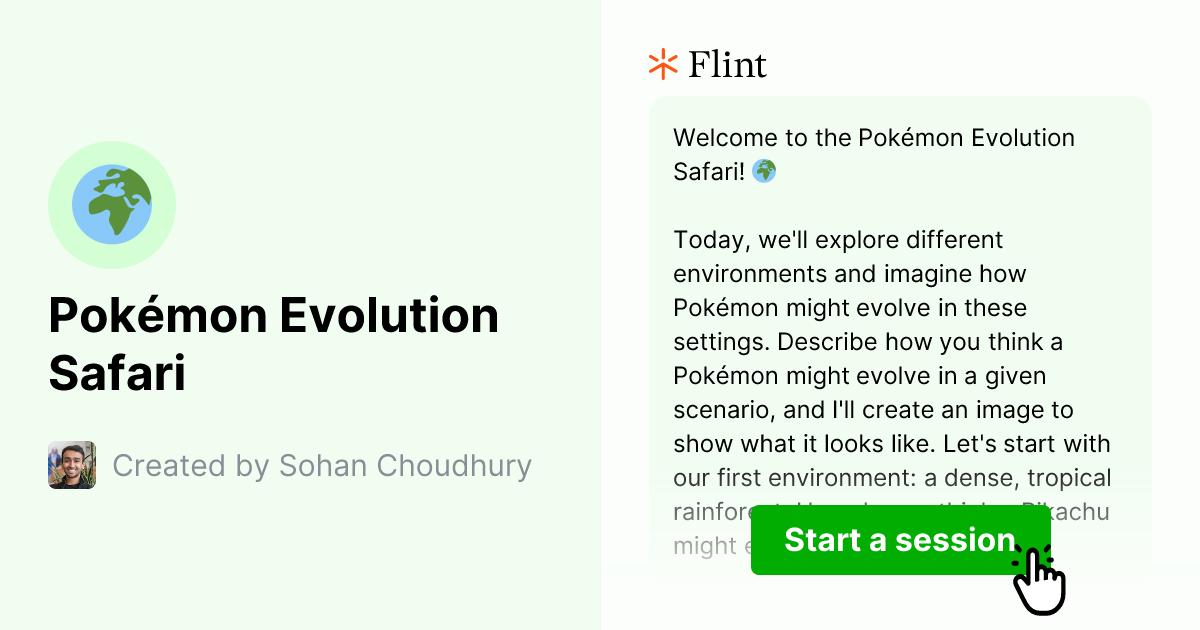 Pokémon Evolution Safari | Flint