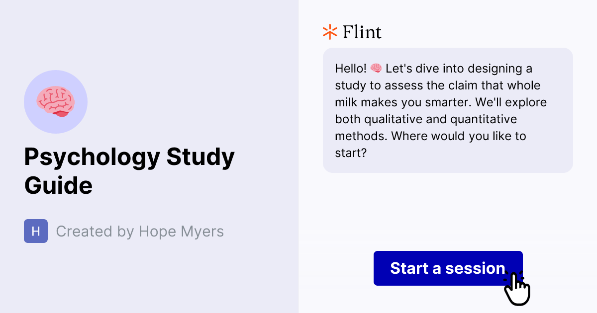 Psychology Study Guide | Flint