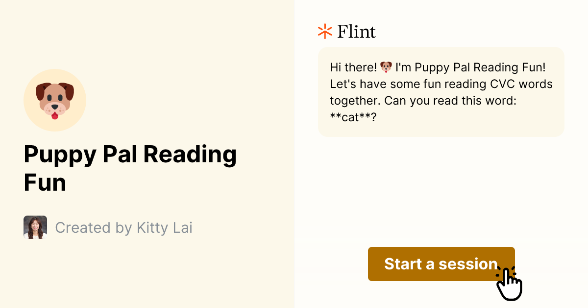 Puppy Pal Reading Fun | Flint