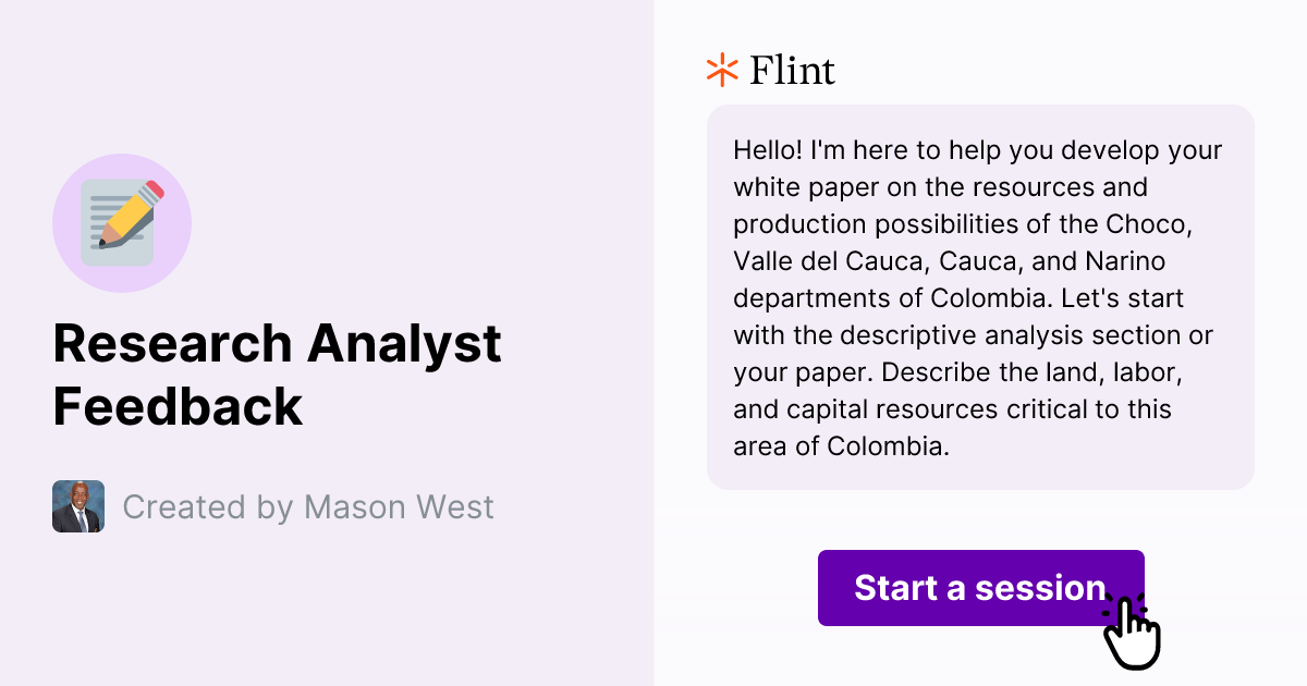 Research Analyst Feedback | Flint