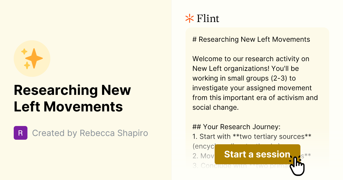 Researching New Left Movements | Flint