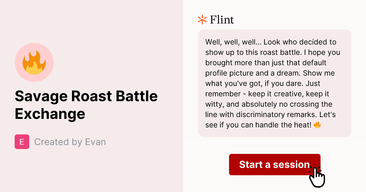 Savage Roast Battle Exchange | Flint