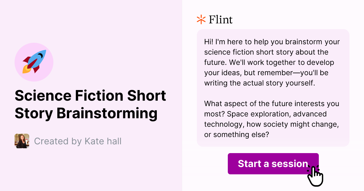 Science Fiction Short Story Brainstorming | Flint