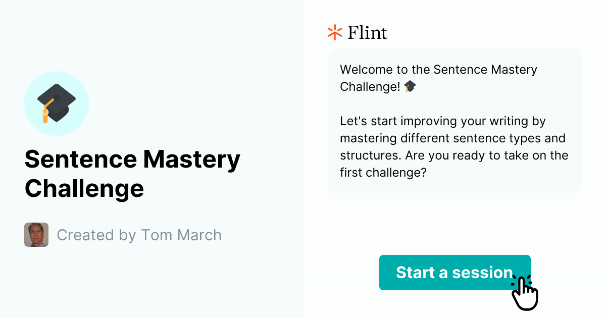 Sentence Mastery Challenge | Flint