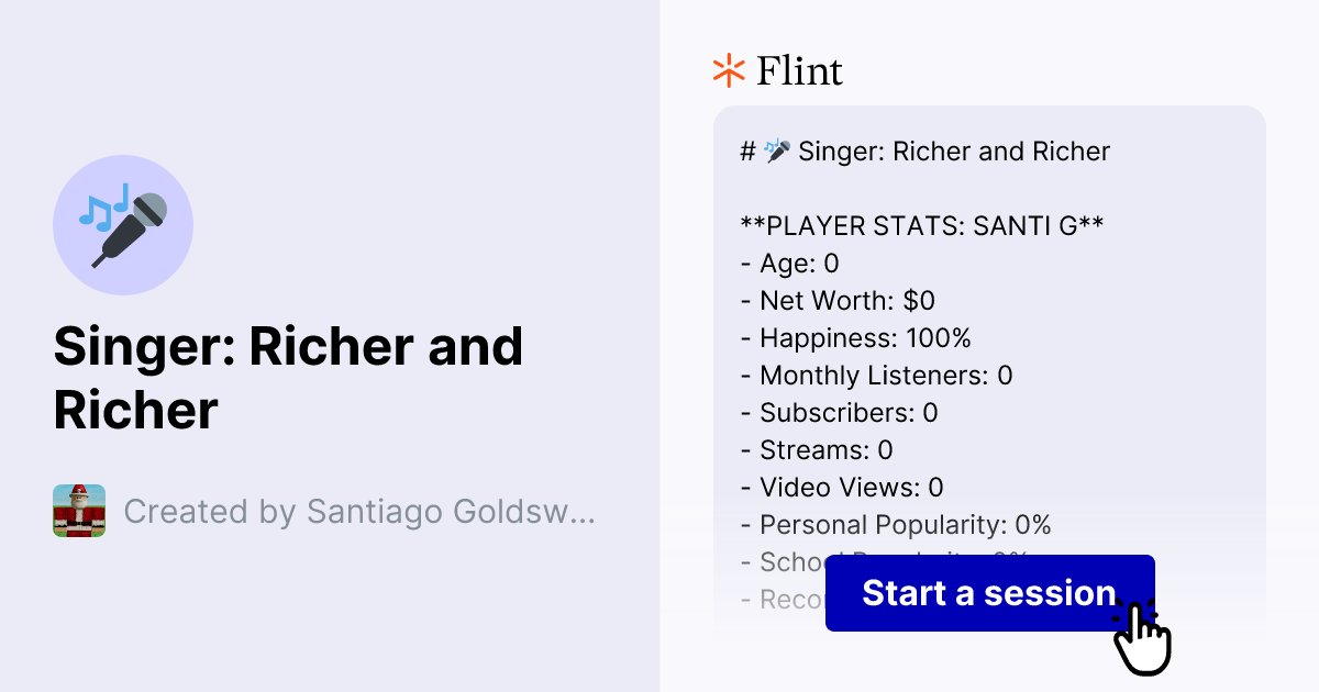 Singer: Richer and Richer | Flint