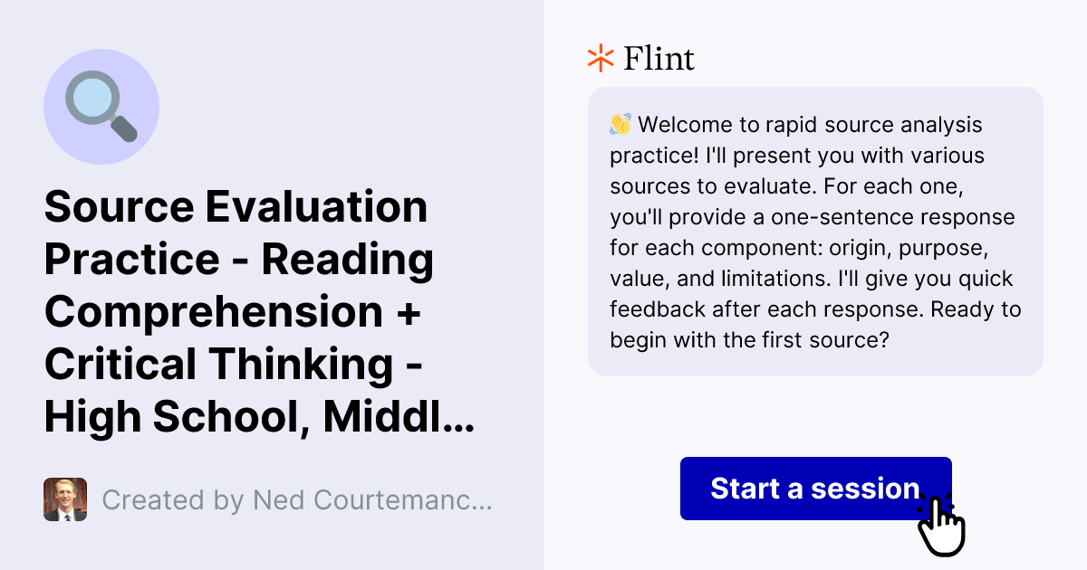 Source Evaluation Practice - Reading Comprehension + Critical Thinking ...