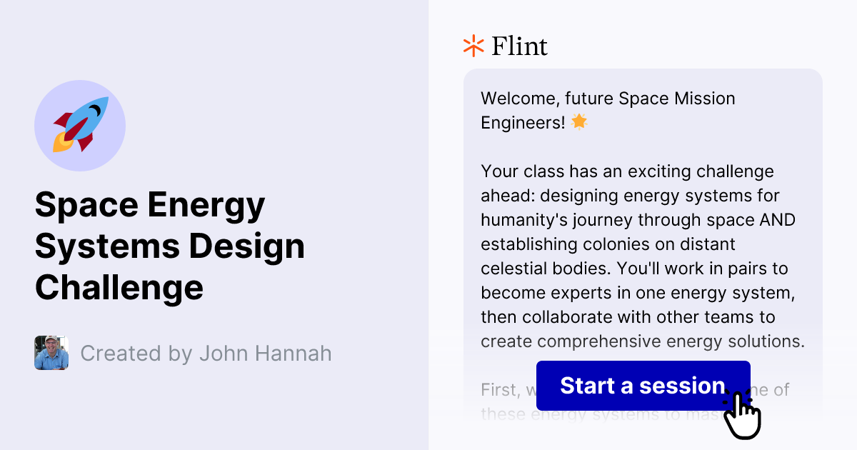 Space Energy Systems Design Challenge | Flint