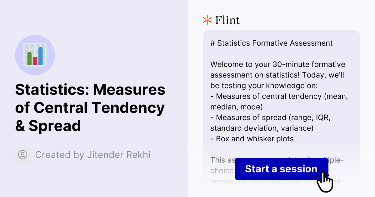 Statistics: Measures of Central Tendency & Spread | Flint