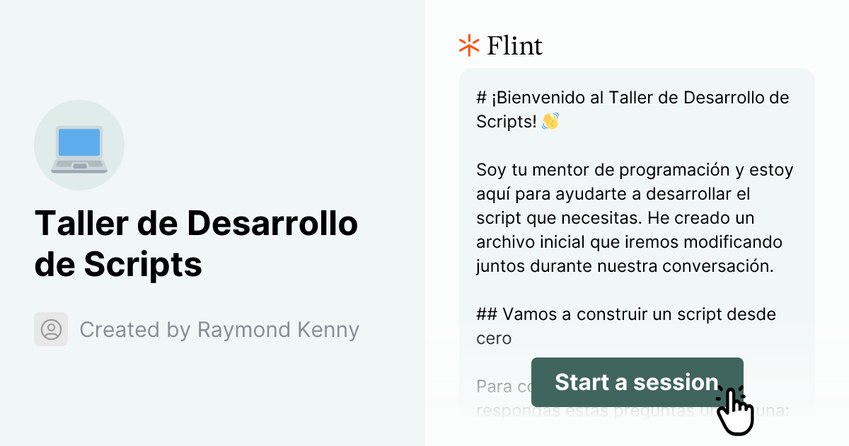 Taller de Desarrollo de Scripts | Flint