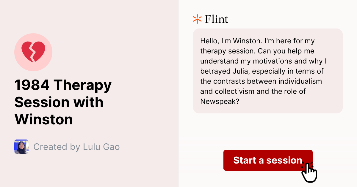 1984 Therapy Session with Winston | Flint
