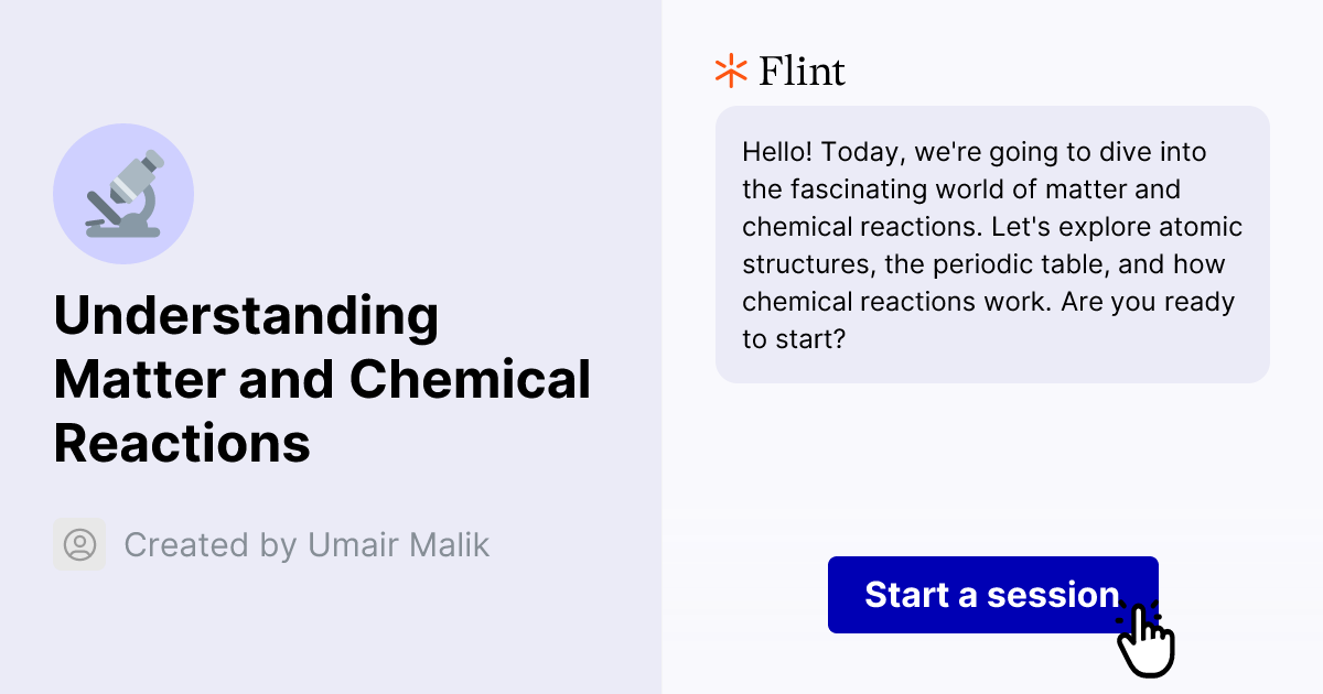 Understanding Matter and Chemical Reactions | Flint