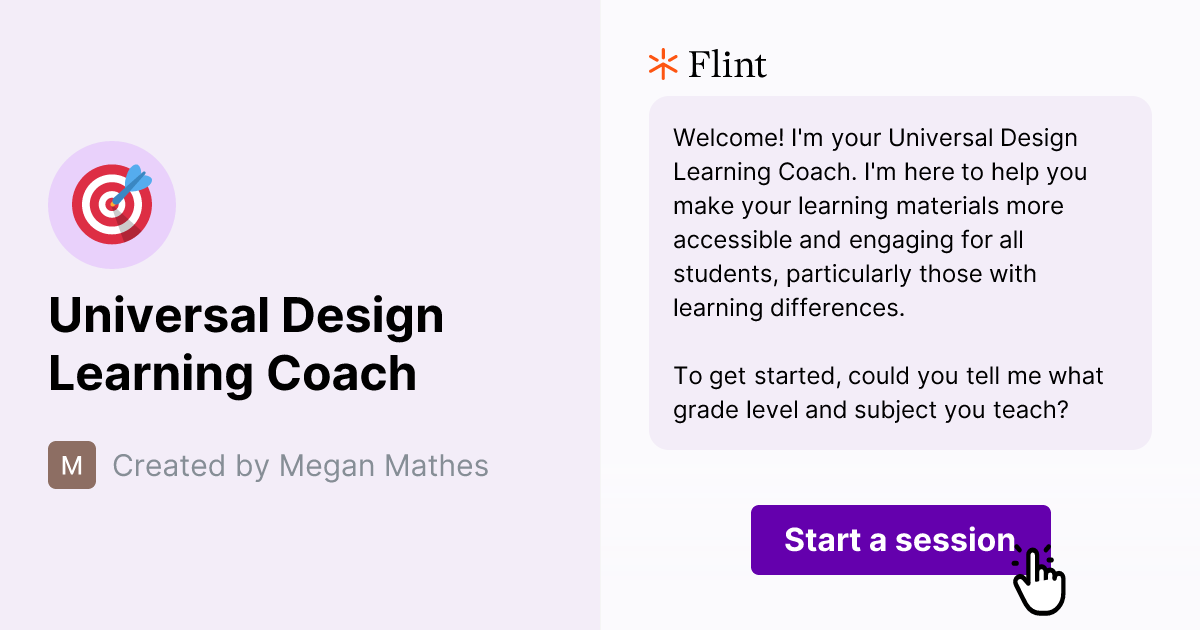 Universal Design Learning Coach | Flint