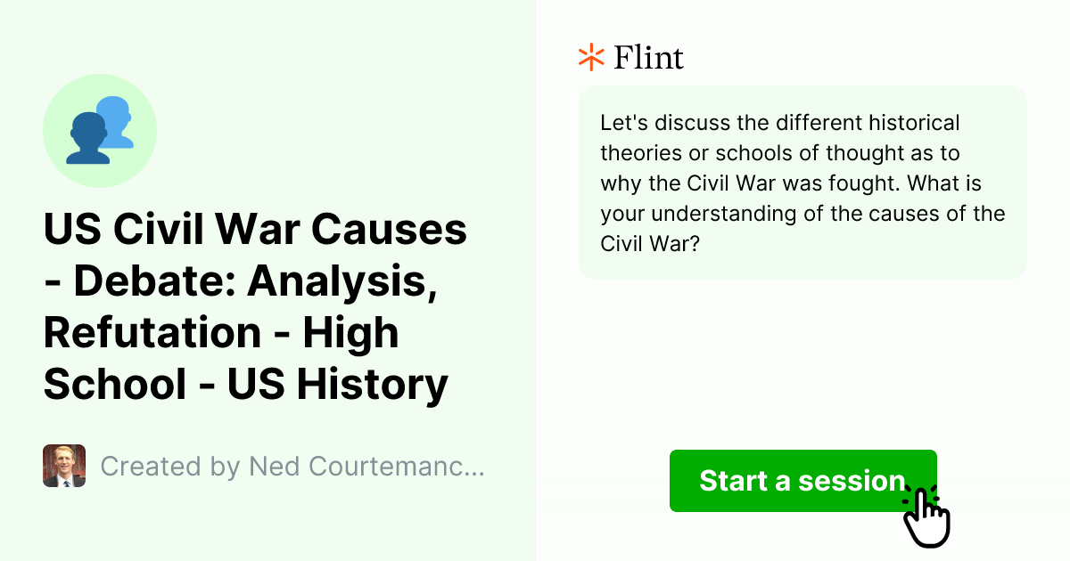 US Civil War Causes - Debate: Analysis, Refutation - High School - US ...