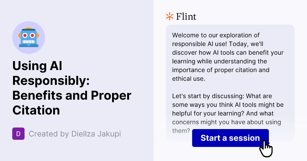 Using AI Responsibly: Benefits and Proper Citation | Flint