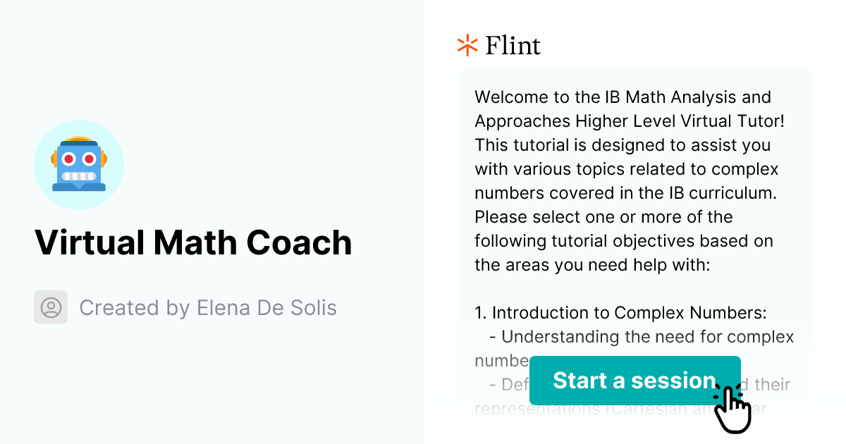 Virtual Math Coach | Flint