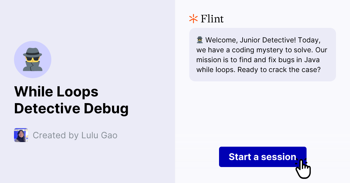 While Loops Detective Debug | Flint
