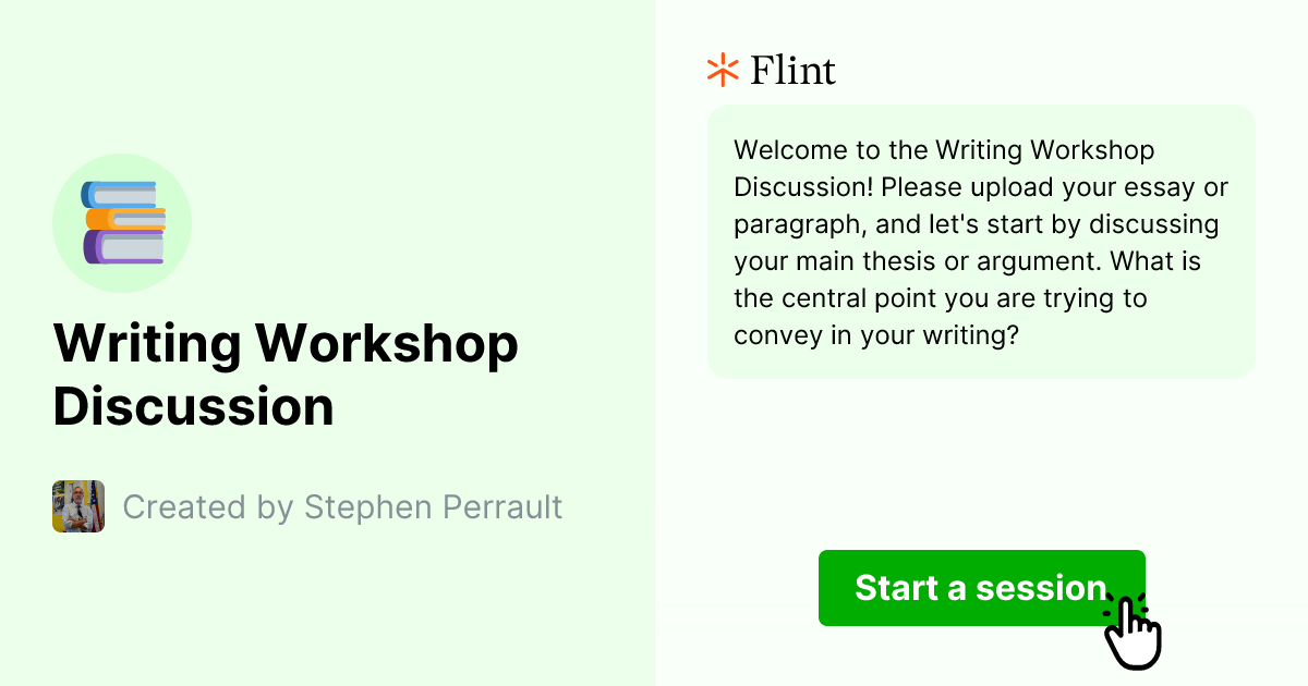 Writing Workshop Discussion | Flint