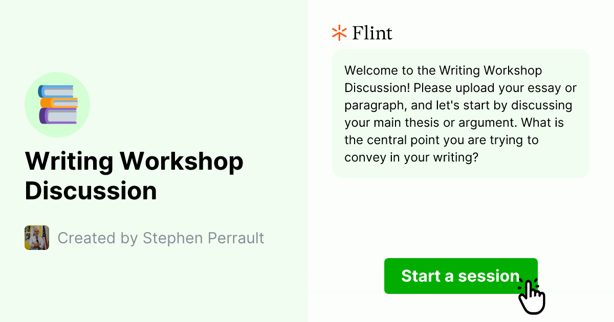 Writing Workshop Discussion | Flint